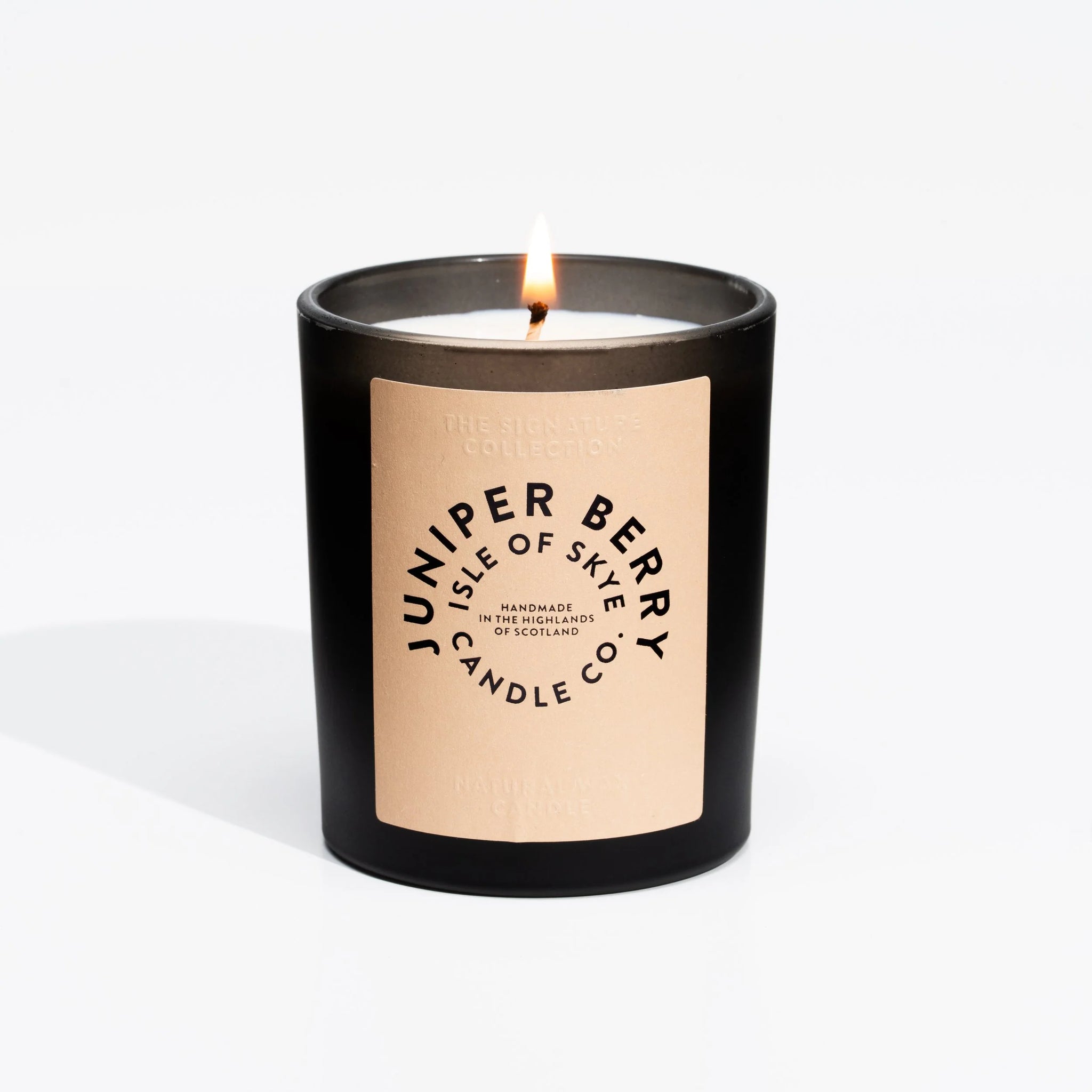 Isle of Skye Candles Juniper Berry Scented Candle in a Black Tumbler